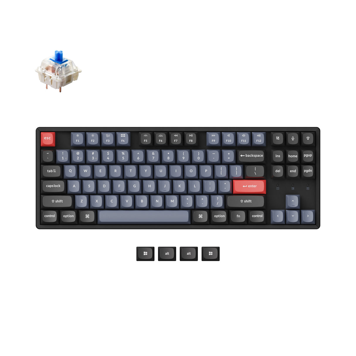 Keychron K8 Pro QMK/VIA Wireless Mechanical Keyboard – Credkeys