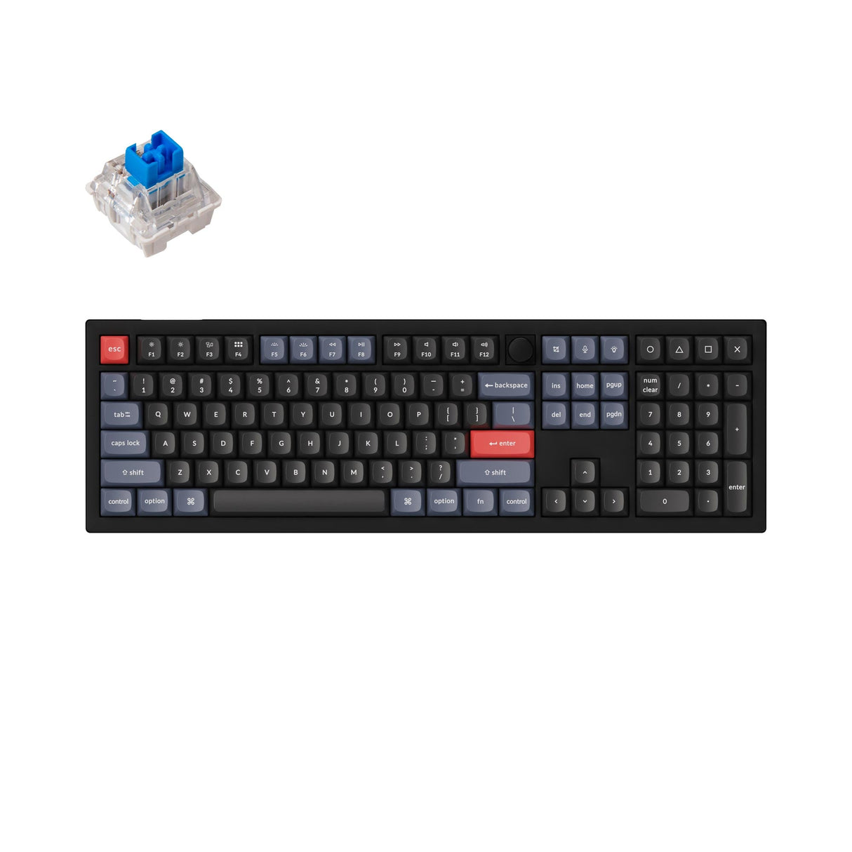Keychron V6 QMK Custom Wired Mechanical Keyboard – Credkeys
